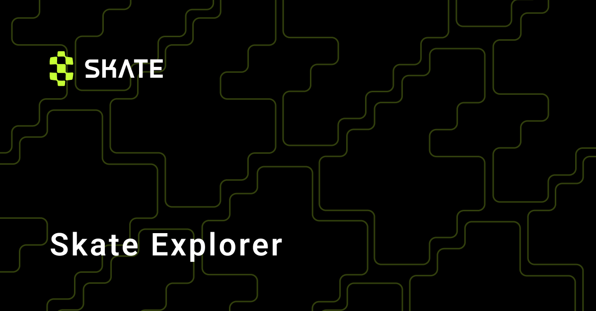 Skate Mainnet blockchain explorer - View Skate Mainnet stats